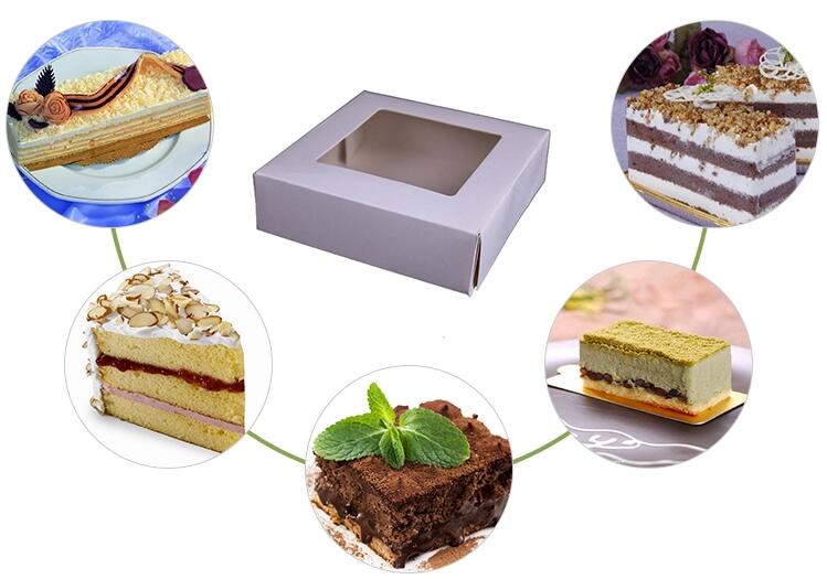Customized Brown Kraft Paper Cake Box Design With Window - Yueqing ...