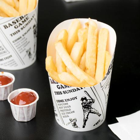 Disposable custom logo printed paper french fry container - Dreamfly ...