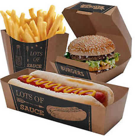 Disposable custom take away paper burger box - Dreamfly Packaging Co.,Ltd