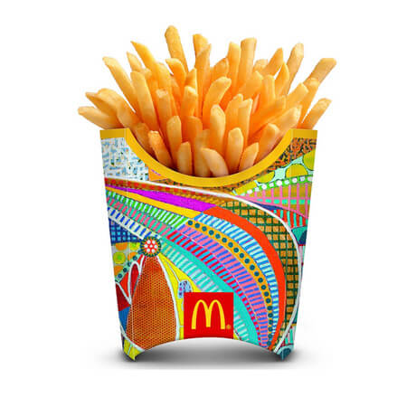 Customized Oem french fry container biodegradable sanck food packaging ...