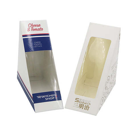 custom printed triangle cardboard disposable take away container ...